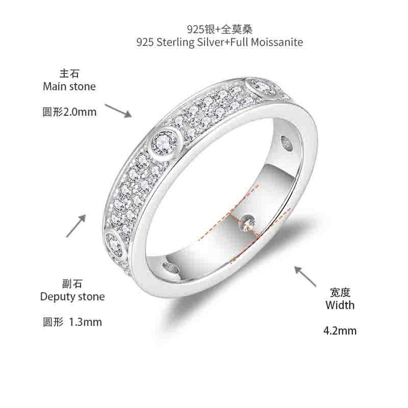 "Chloé" Moissanite Band S925 – Saintallois