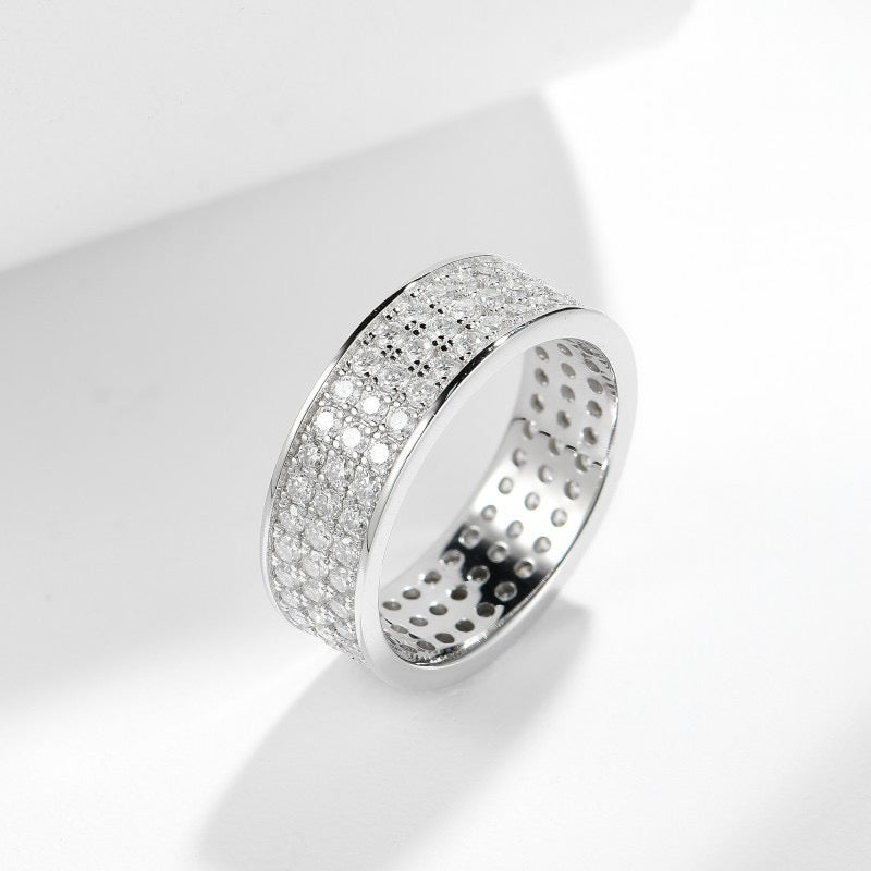 "Apollo" Couple Moissanite Ring Band S925 – Saintallois